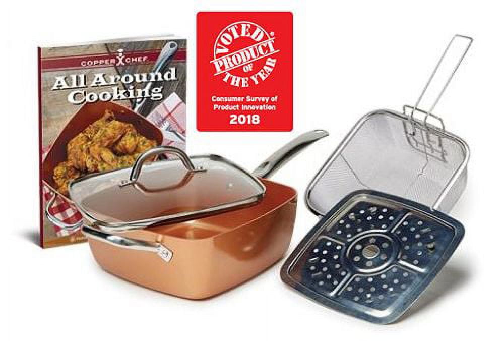 Copper Chef 8" /11" Deep Dish Pan 5 Pc Set - Walmart.com