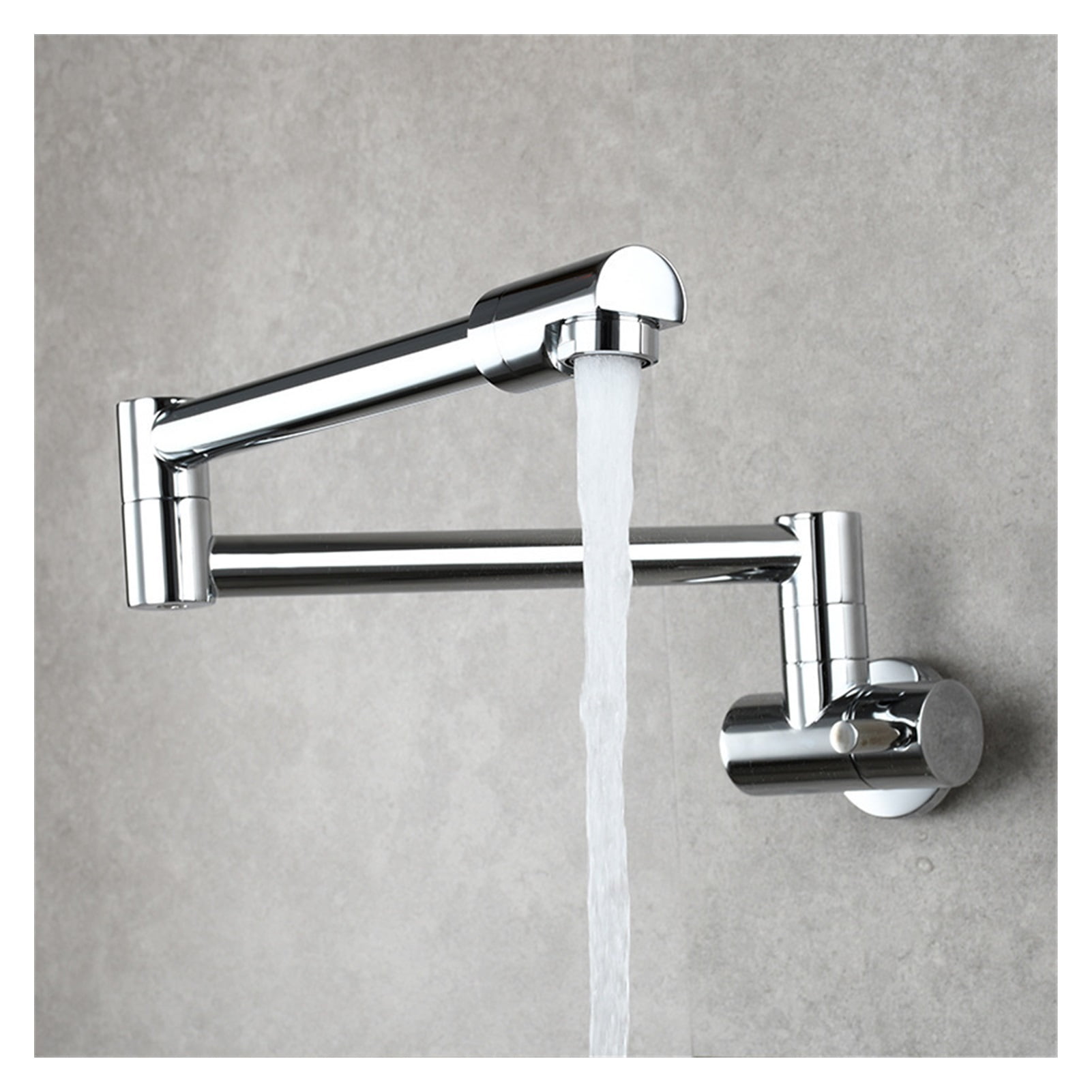 Copper Chrome Plated Single Cold Kitchen Faucet Universal Rotating ...