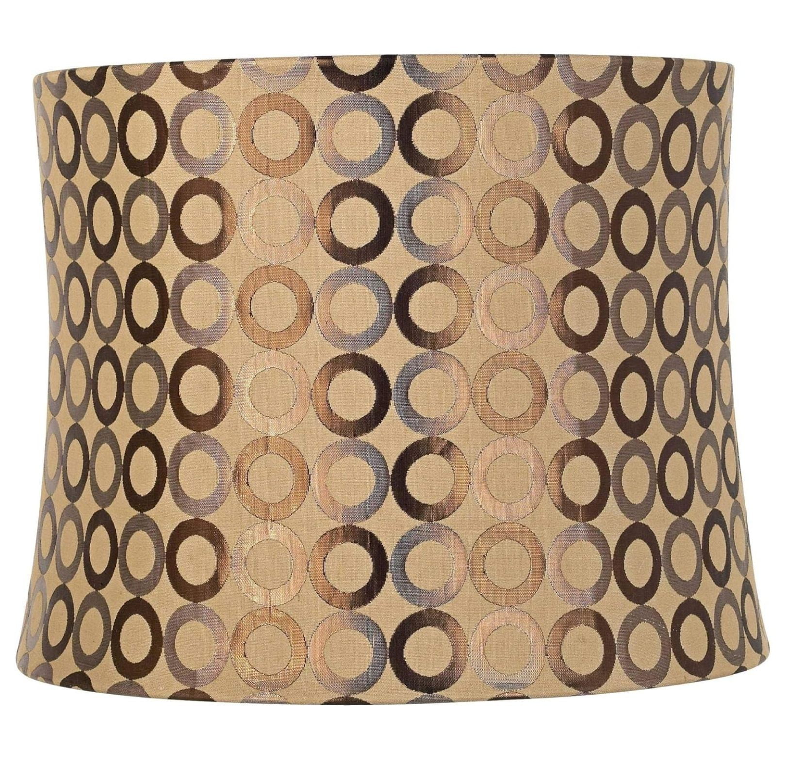 Copper Circles Medium Drum Lamp Shade 13" Top x 14" Bottom x 11" High ...