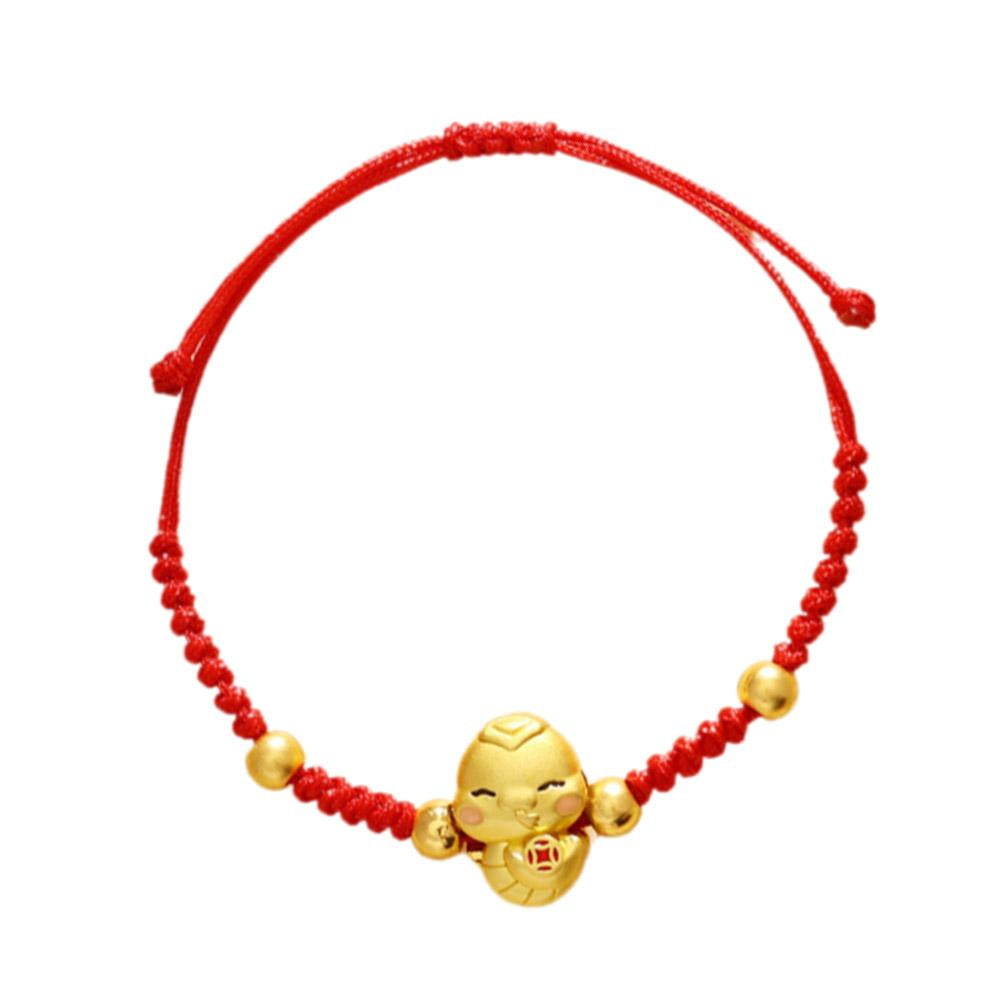 Copper Coin Snake Large E 2025 Year Of The Snake Red String Bracelet ...