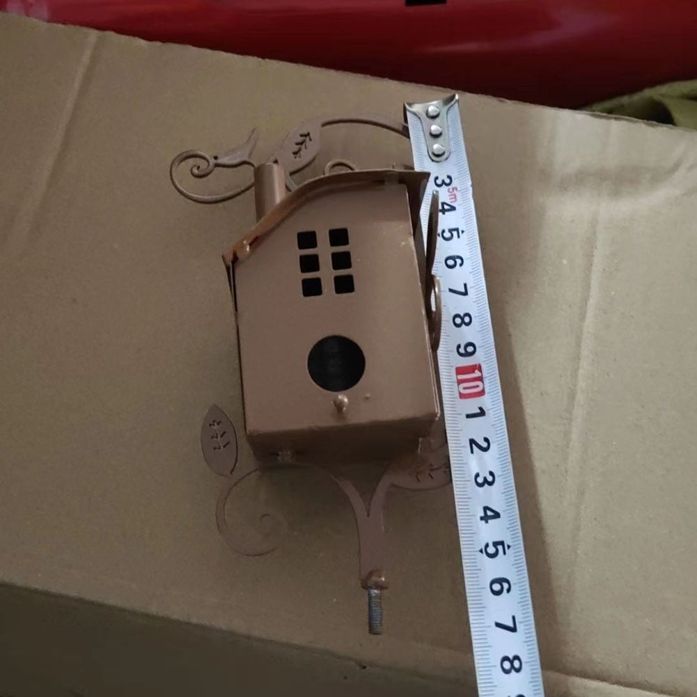 Copper Color Bird House Garden Stake with Ornate Style Roof Bird Houses ...