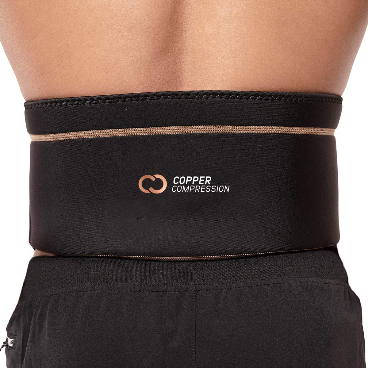 Copper Compression Back Brace Support, S-M - Walmart.com