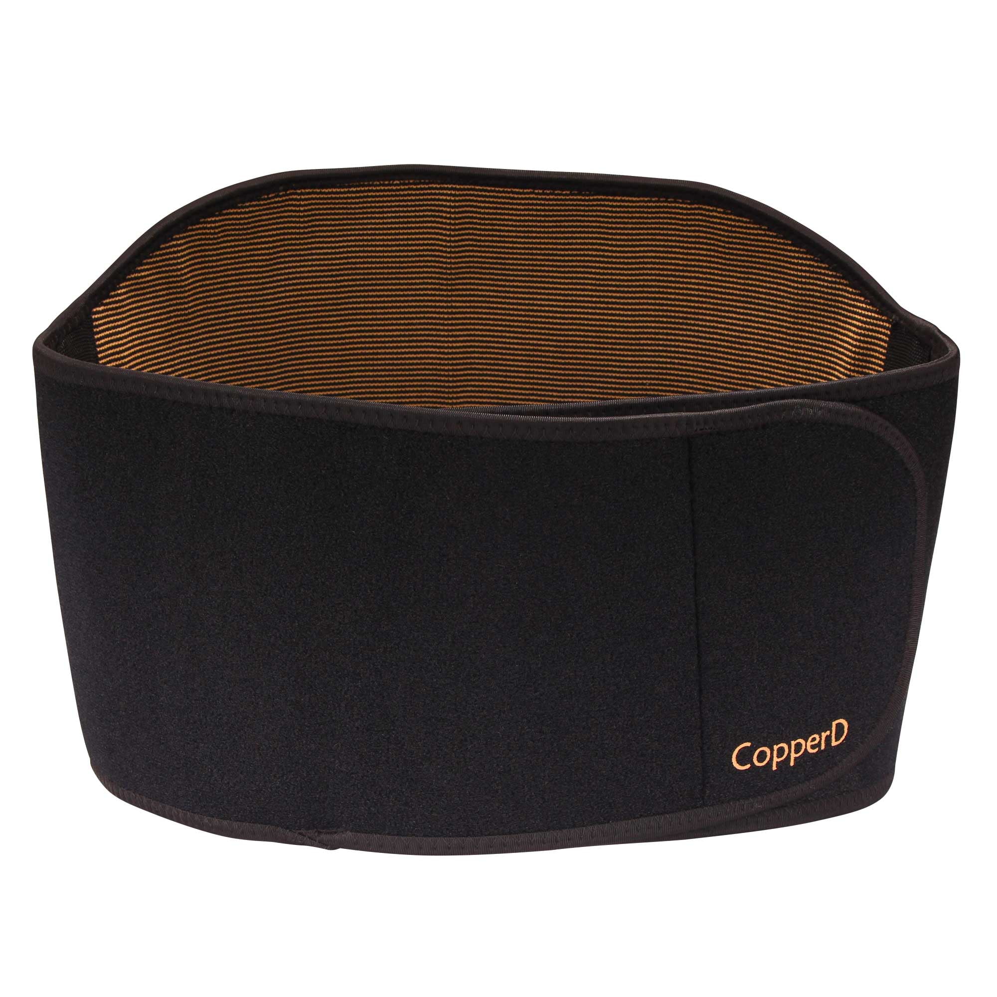 Copper Compression Lower Back Waist Brace - Black - Large/XLarge - 10 ...