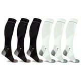 Fit Copper Compression Pain Relief Knee High Socks - 6 Pairs - Walmart.com