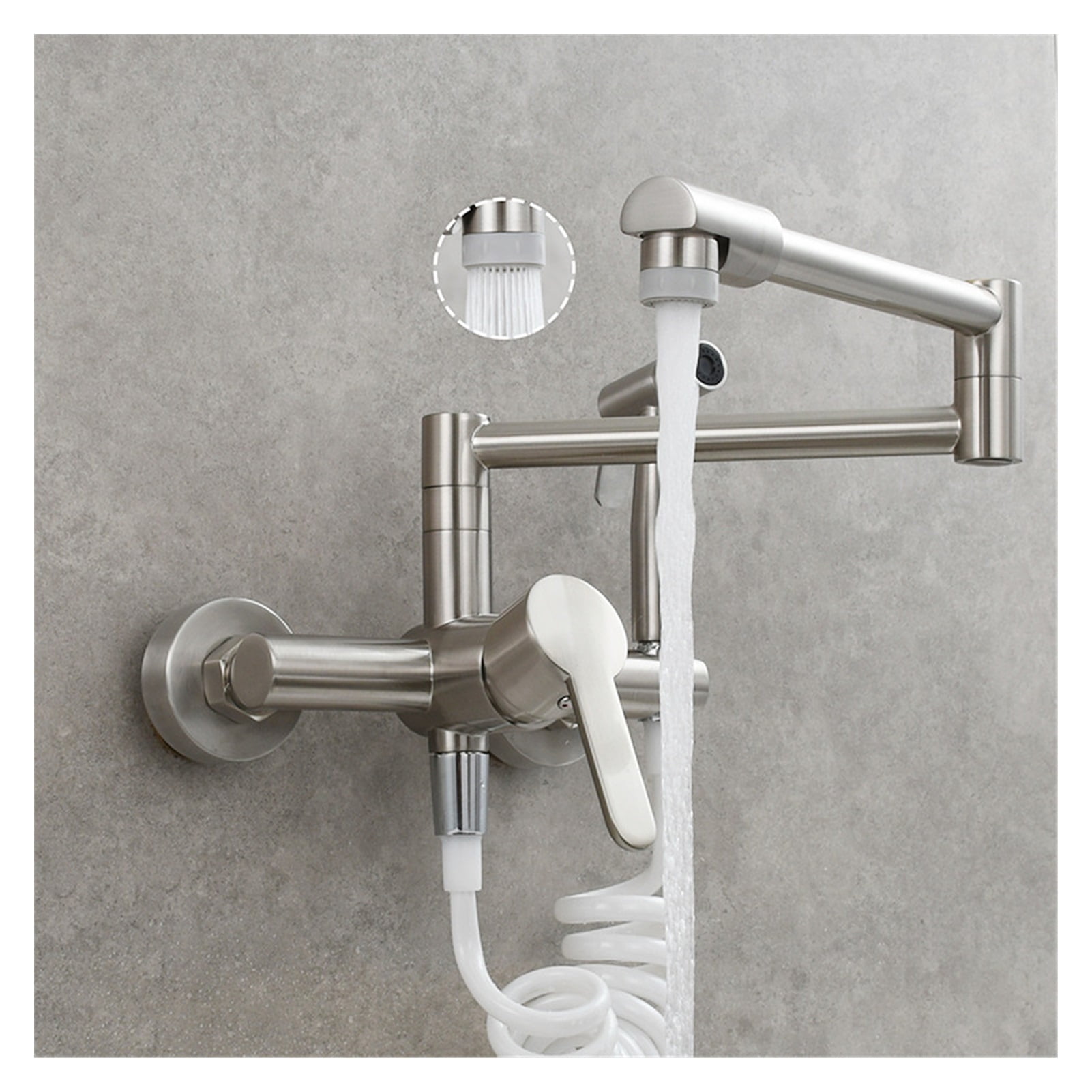 Copper Concealed Hot And Cold Basin Kitchen Faucet Foldable And ...
