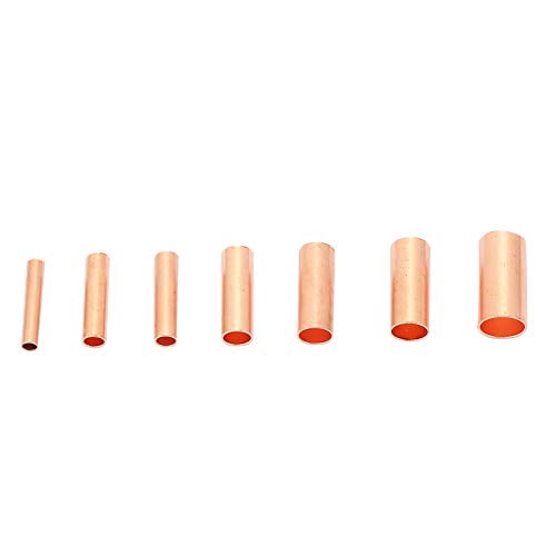 Copper Connecting Tube, 250 Pcs Red Copper Connecting Tube, GT1-6mm ...