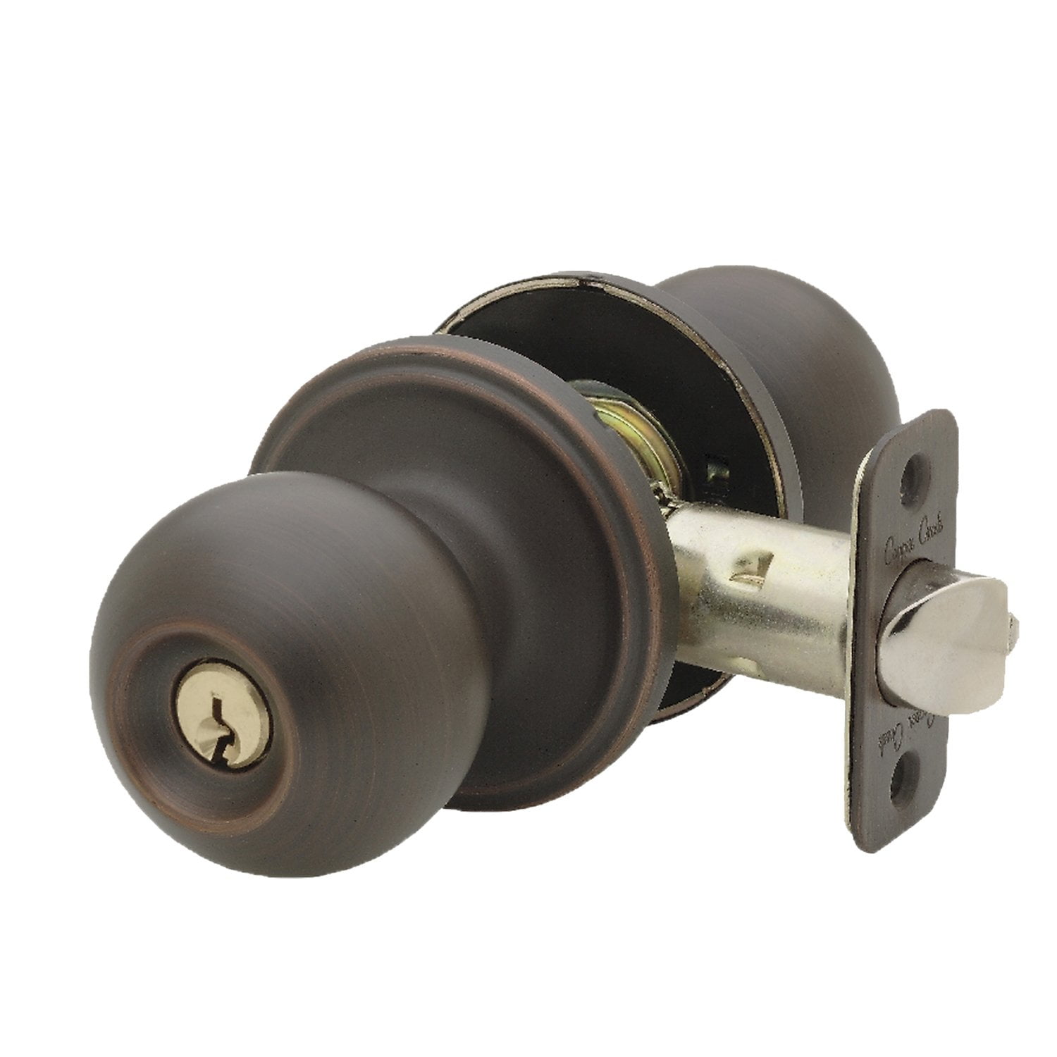 Copper Creek BK2050TB Ball Door Knob, Storeroom Function, 1 Pack ...