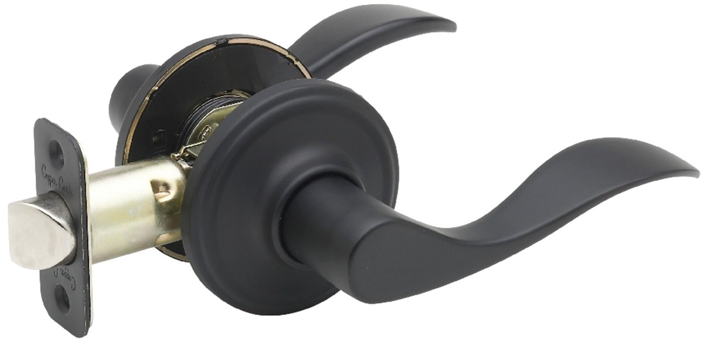 Copper Creek WL2220BC Passage Lever in Black C62 - Walmart.com