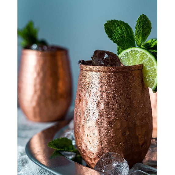 Copper Cups - 12 Oz set of 4 - A Way To Enjoy Wine - The Perfect Pure ...
