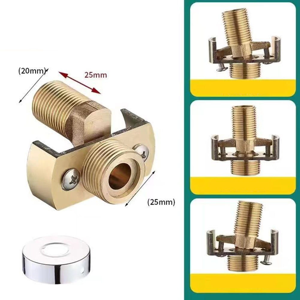 Copper Curved Foot Shower Valve Corner Shower Faucet Installation ...