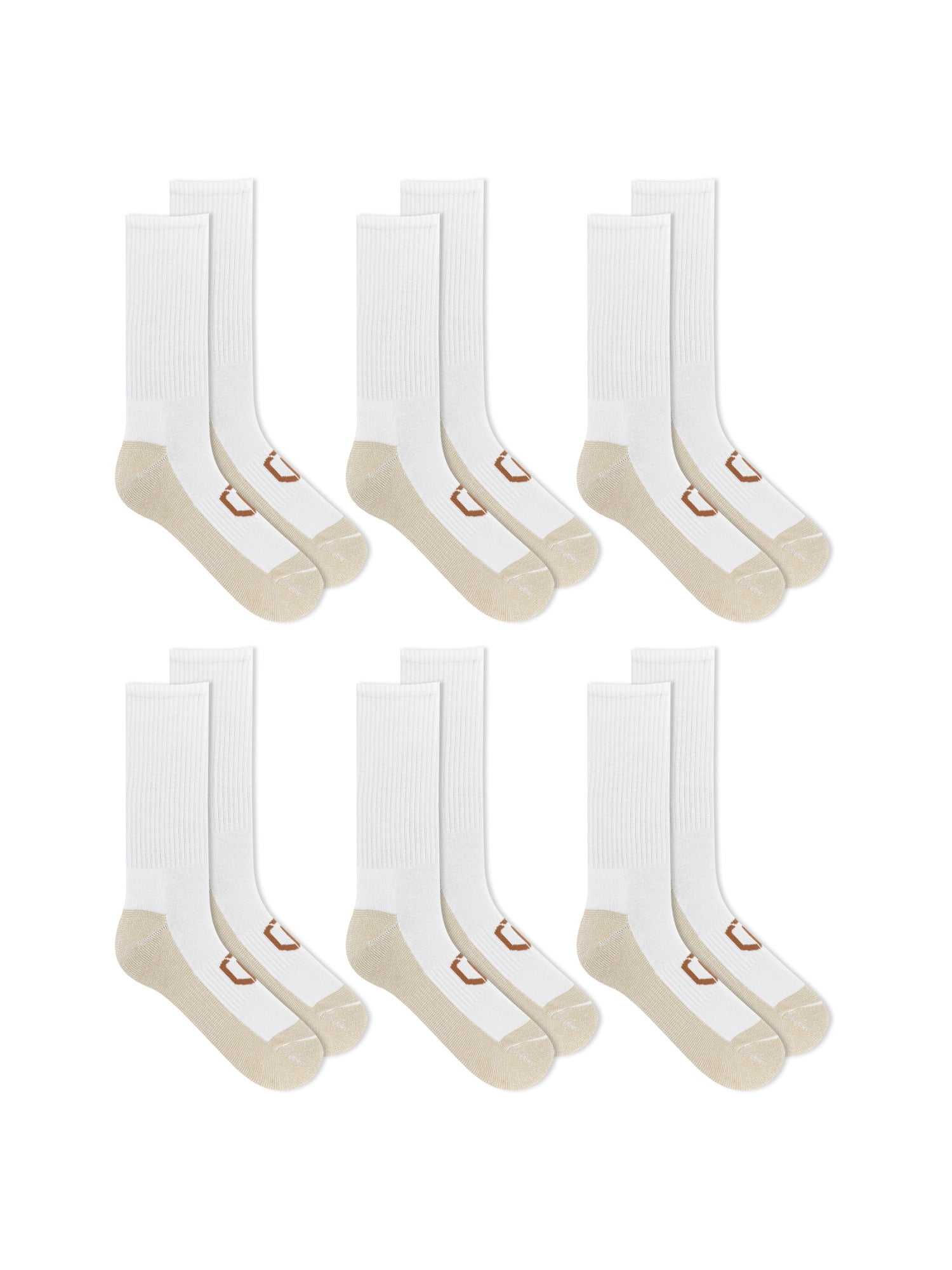 Copper Defense Crew Socks 6 Pairs - Walmart.com