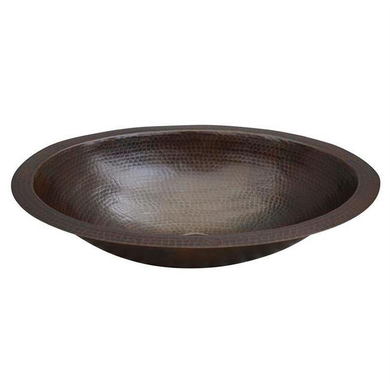 Copper Design COS-SF-17-RP-DL Copper Oval Bath Sink, Dark Light ...
