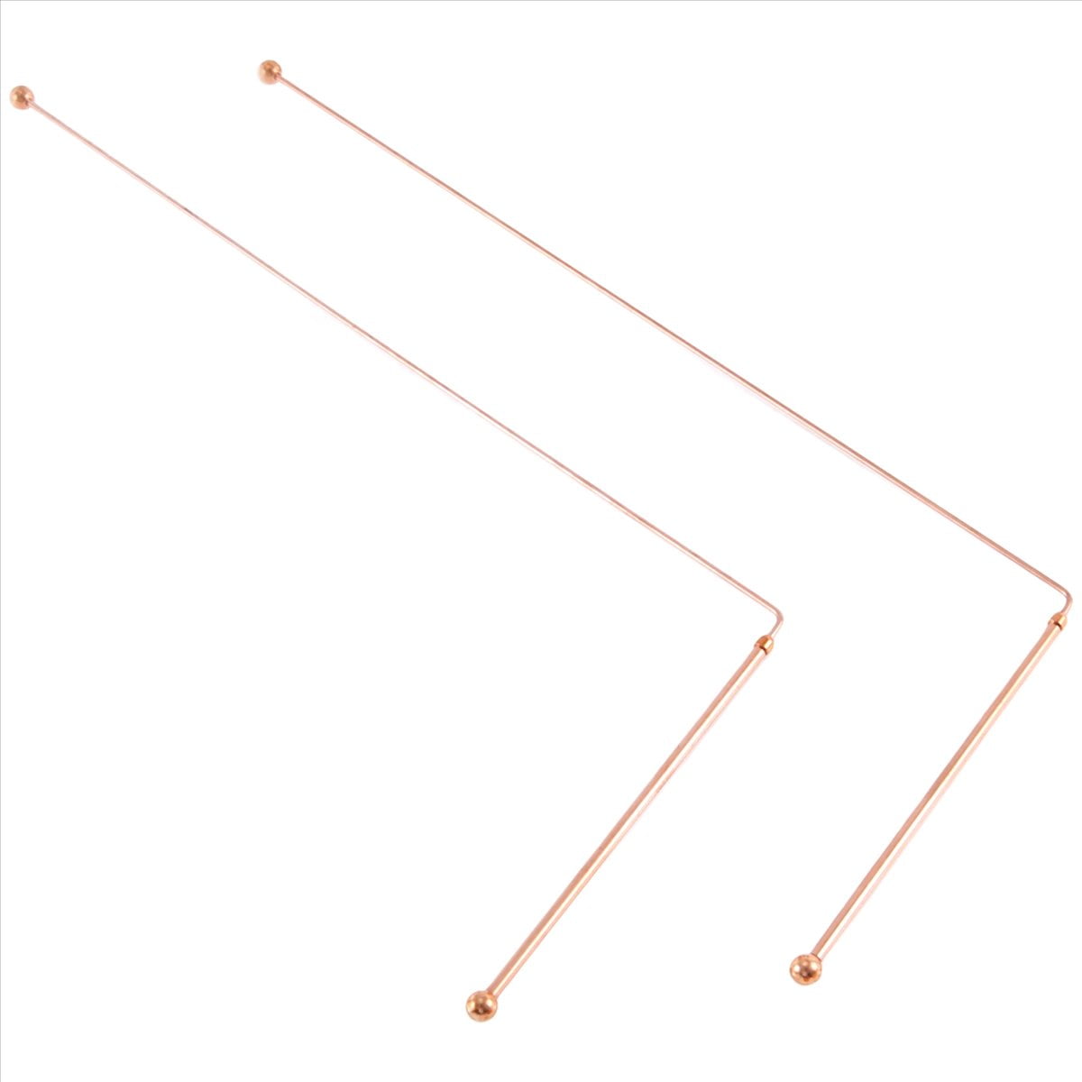 Copper Dowsing Rods - 99.9% Pure Copper 2PCS Divining Rods Energy Water ...