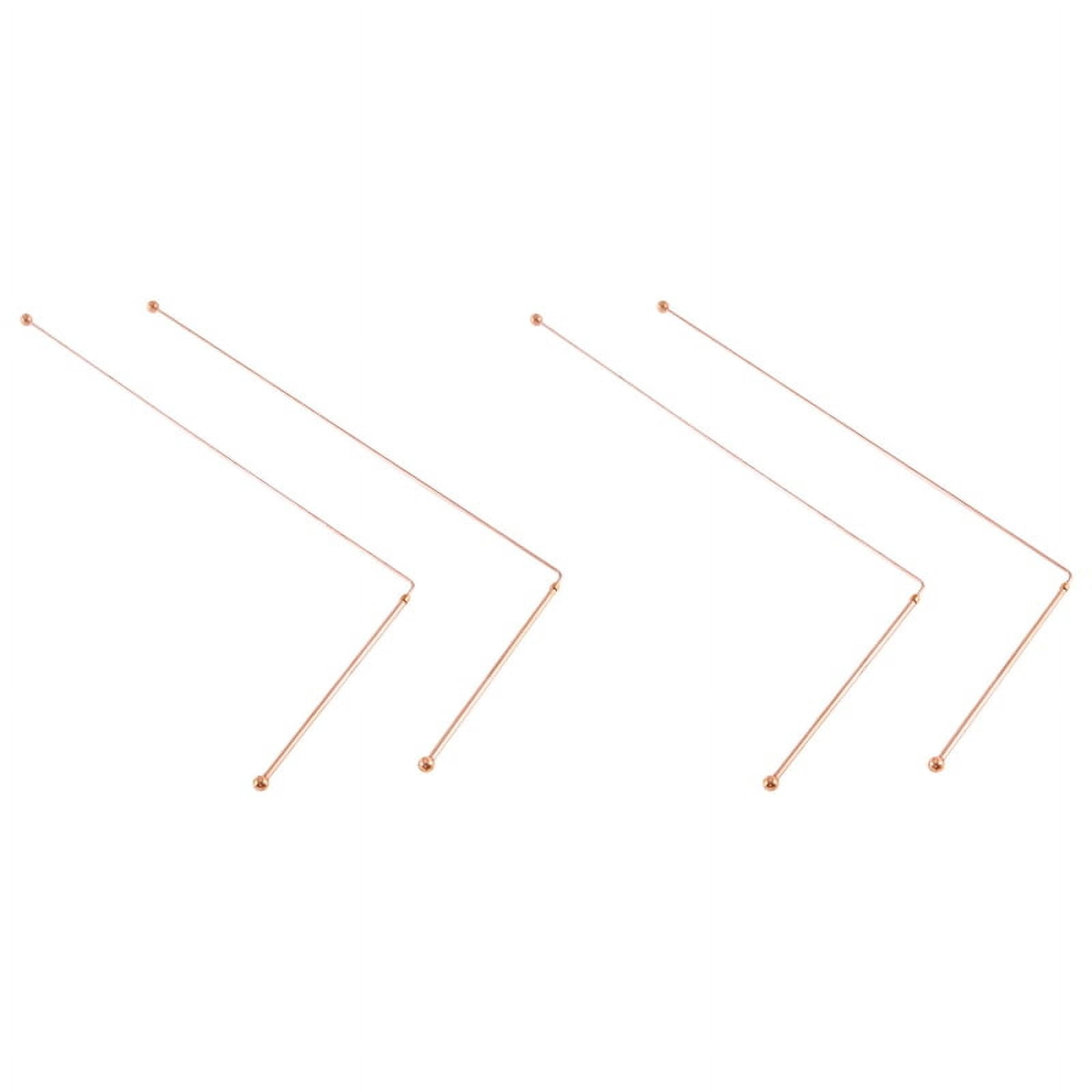 Copper Dowsing Rods - 99.9% Pure Copper 4PCS Divining Rods Energy Water ...