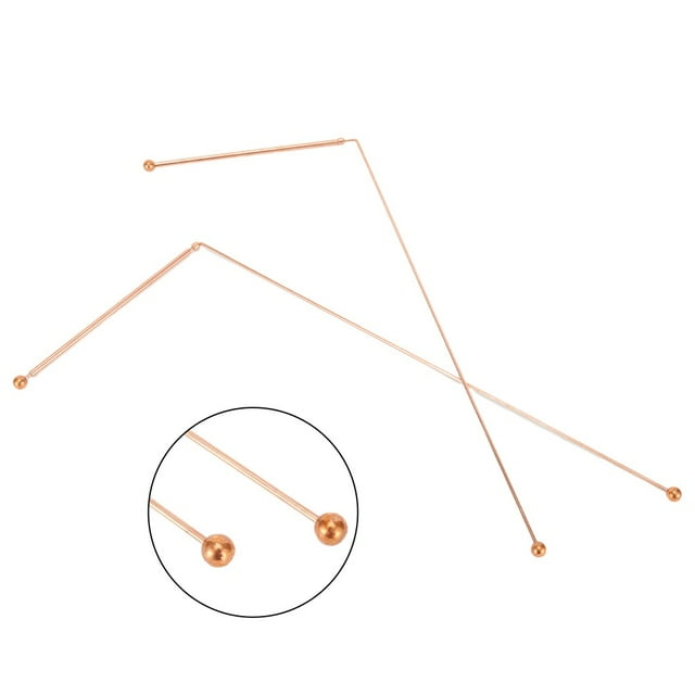 Copper Dowsing Rods Set, 99.9% Pure Copper, 12\" Length, Water ...