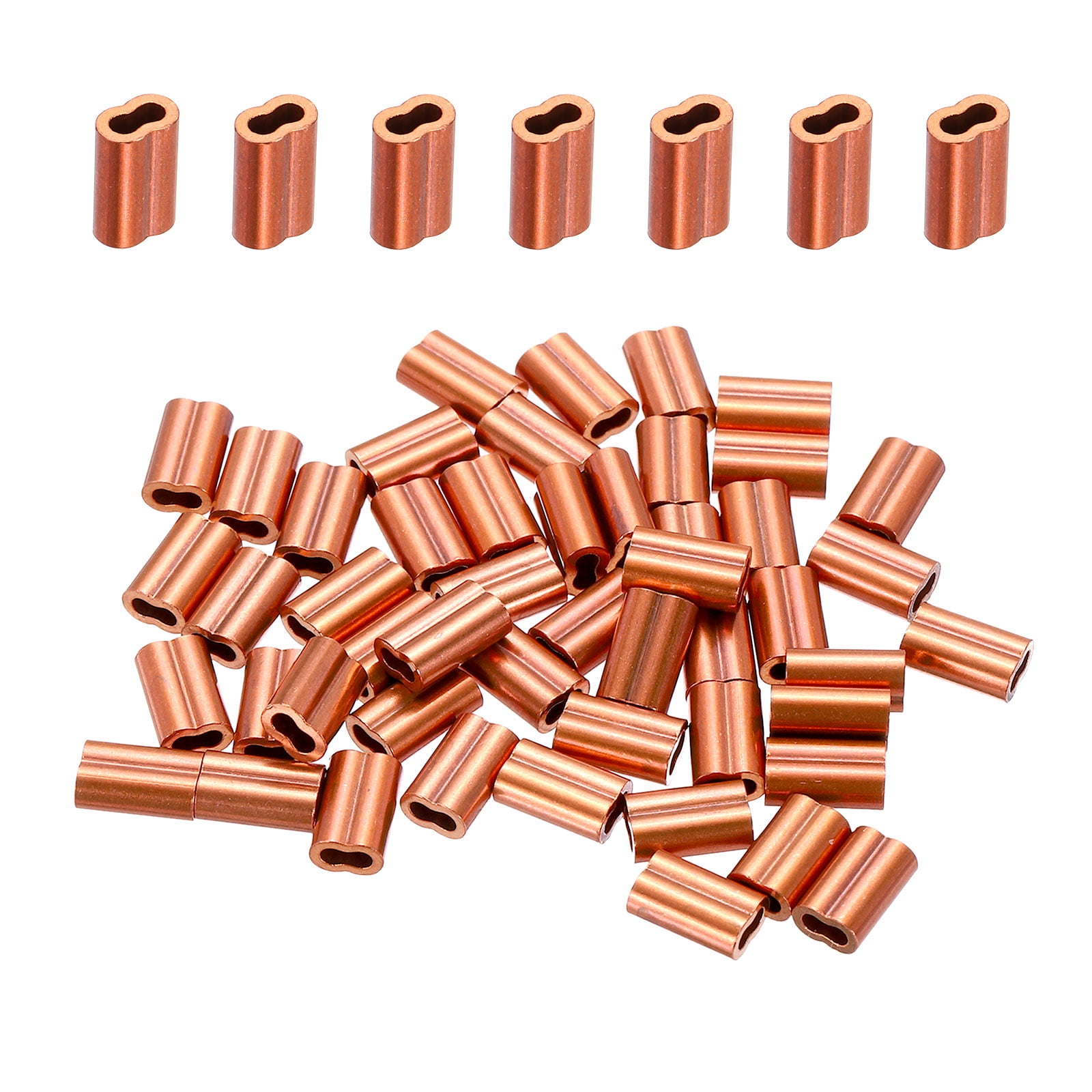 Copper Duplex Oval Crimping Sleeve Cable Ferrule Crimping Loop Sleeve ...