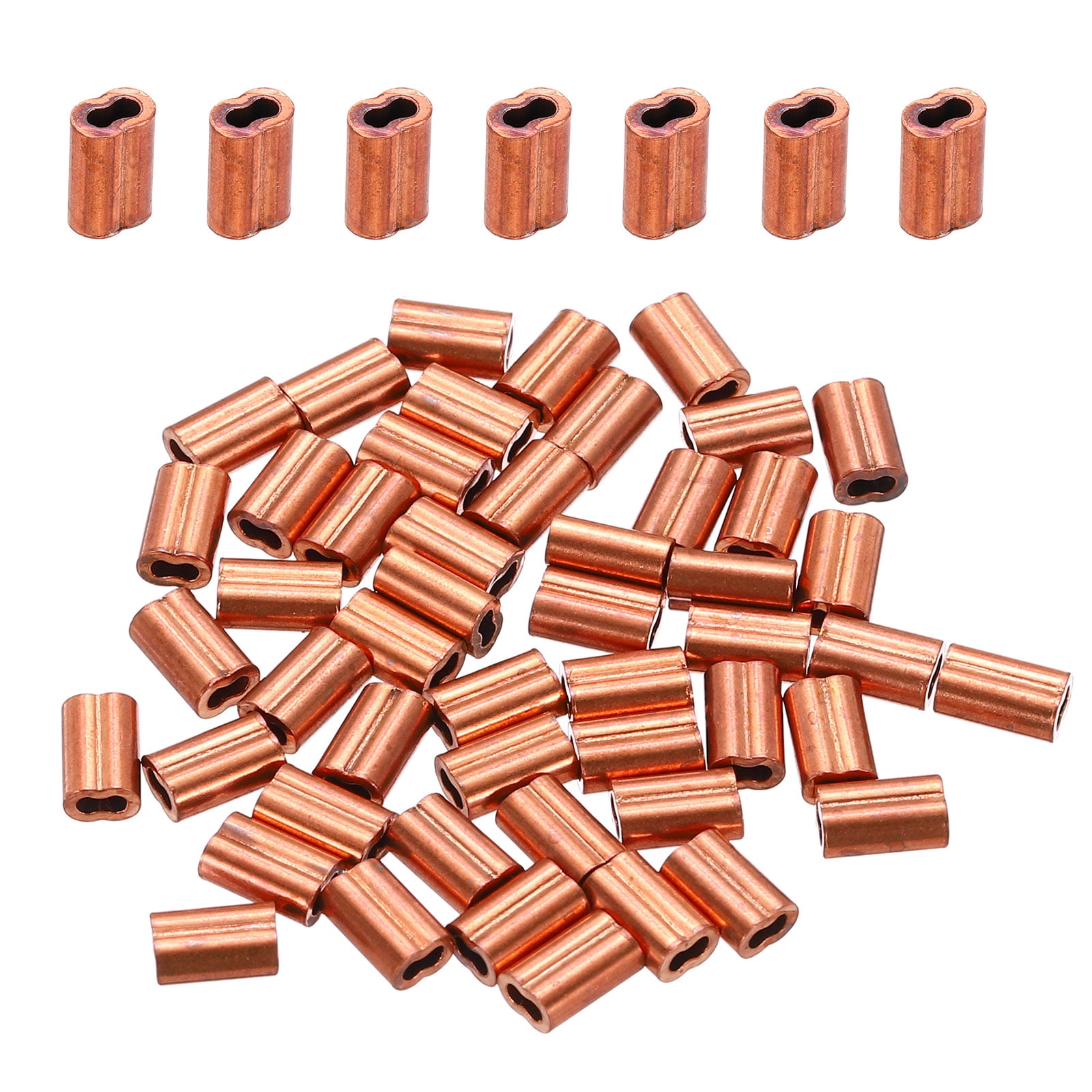 Copper Duplex Oval Crimping Sleeve Cable Ferrule Crimping Loop Sleeve ...