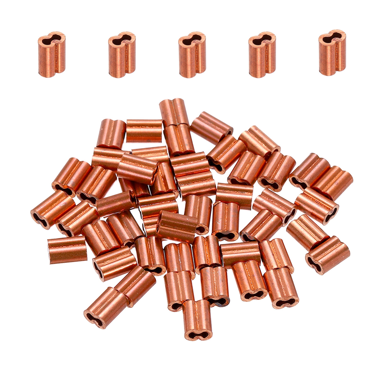 Copper Duplex Oval Crimping Sleeve Cable Ferrule Crimping Loop Sleeve ...