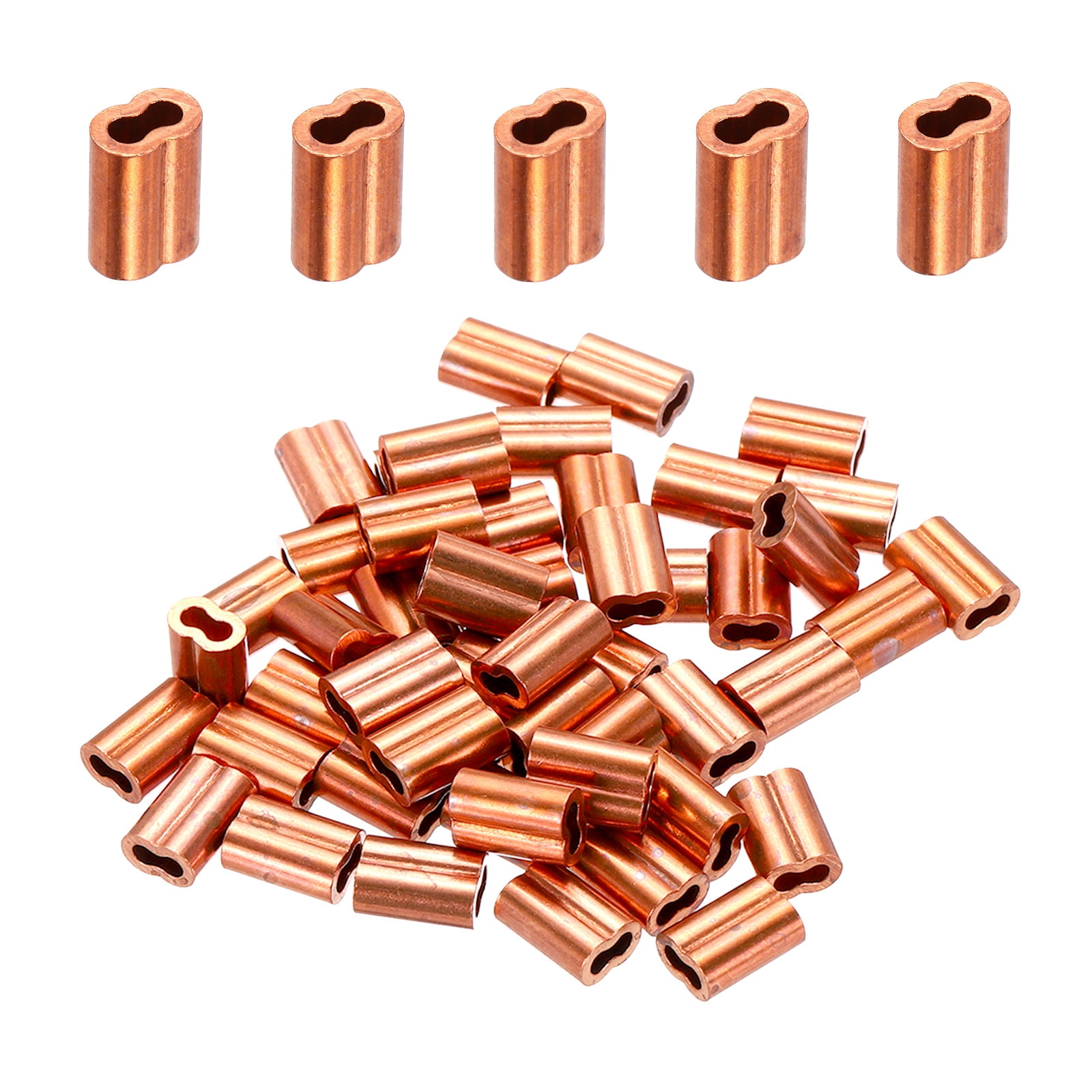 Copper Duplex Oval Crimping Sleeve Cable Ferrule Crimping Loop Sleeve ...
