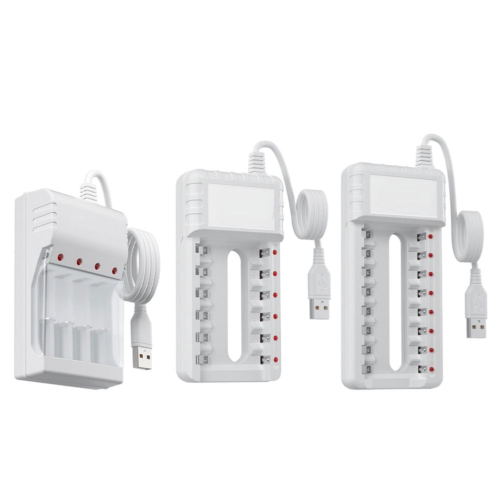 Copper Electrodes Battery Charger Battery Charing Rechargeable Usb Aa 1 ...