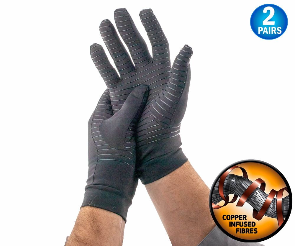 Copper Energy Infused Compression Gloves - Arthritis Compression Gloves ...