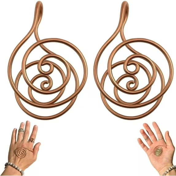 Copper Energy Spiral Hand Rings –Copper Palm Ring Reiki Spiral Hand ...