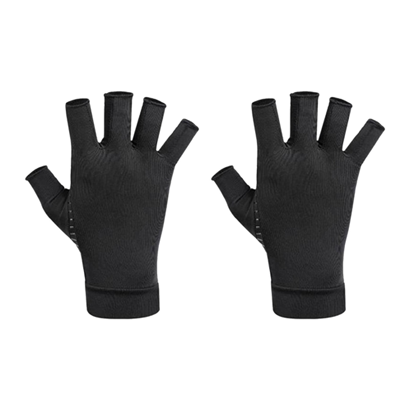 Copper Fiber Wrist Support Gloves with Silicone Grip for Outdoor ...