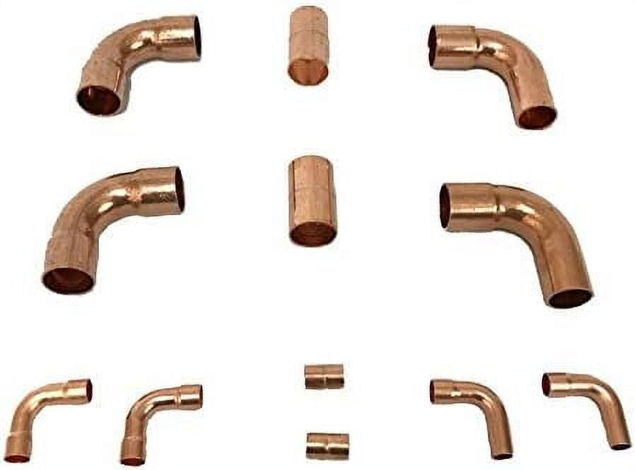 Copper Fittings Kit HVACR Copper Lines (7/8" 3/8") Outside Dimensions ...