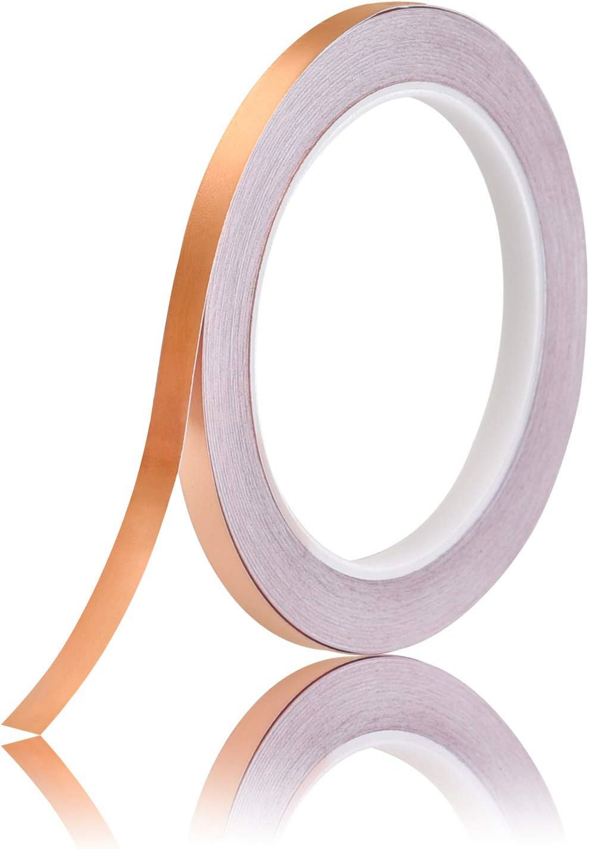 Copper Foil Tape (0.24inch x 20m) for Guitar and EMI Shielding, Slug ...