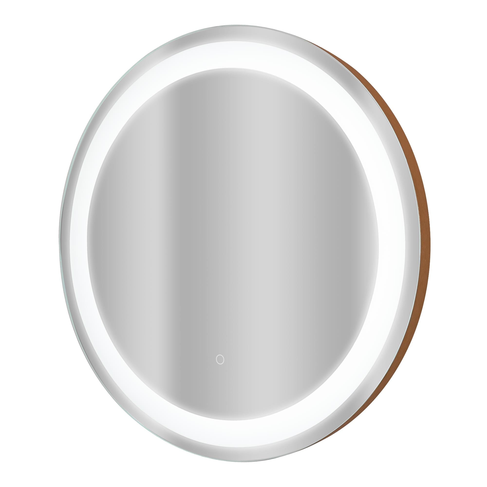 Free Shipping! Head West Copper Framed LED Wall Mirror with Dimmer and ...