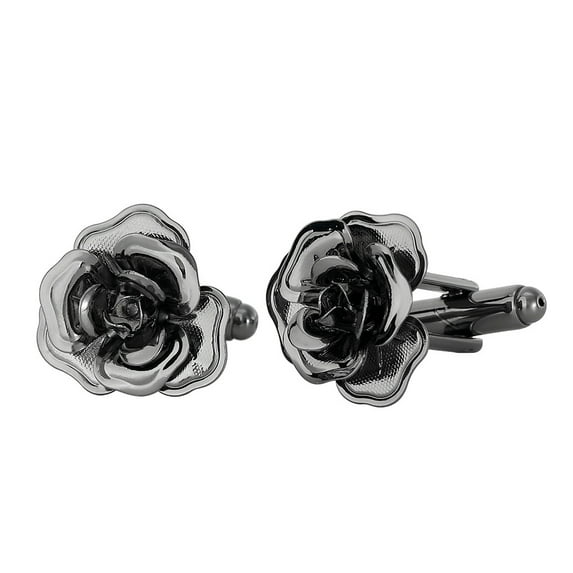 Copper French Inspired Cufflinks Featuring Rose Pattern Comfort Fit ...