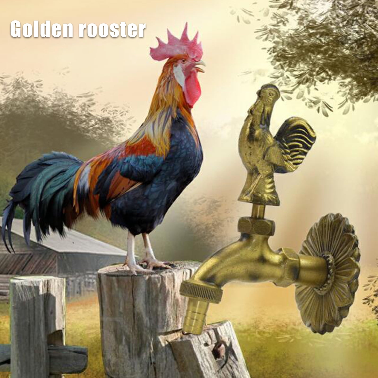 Copper Garden Balcony Faucet, Animal-Shaped Outdoor Tap, Durable All ...