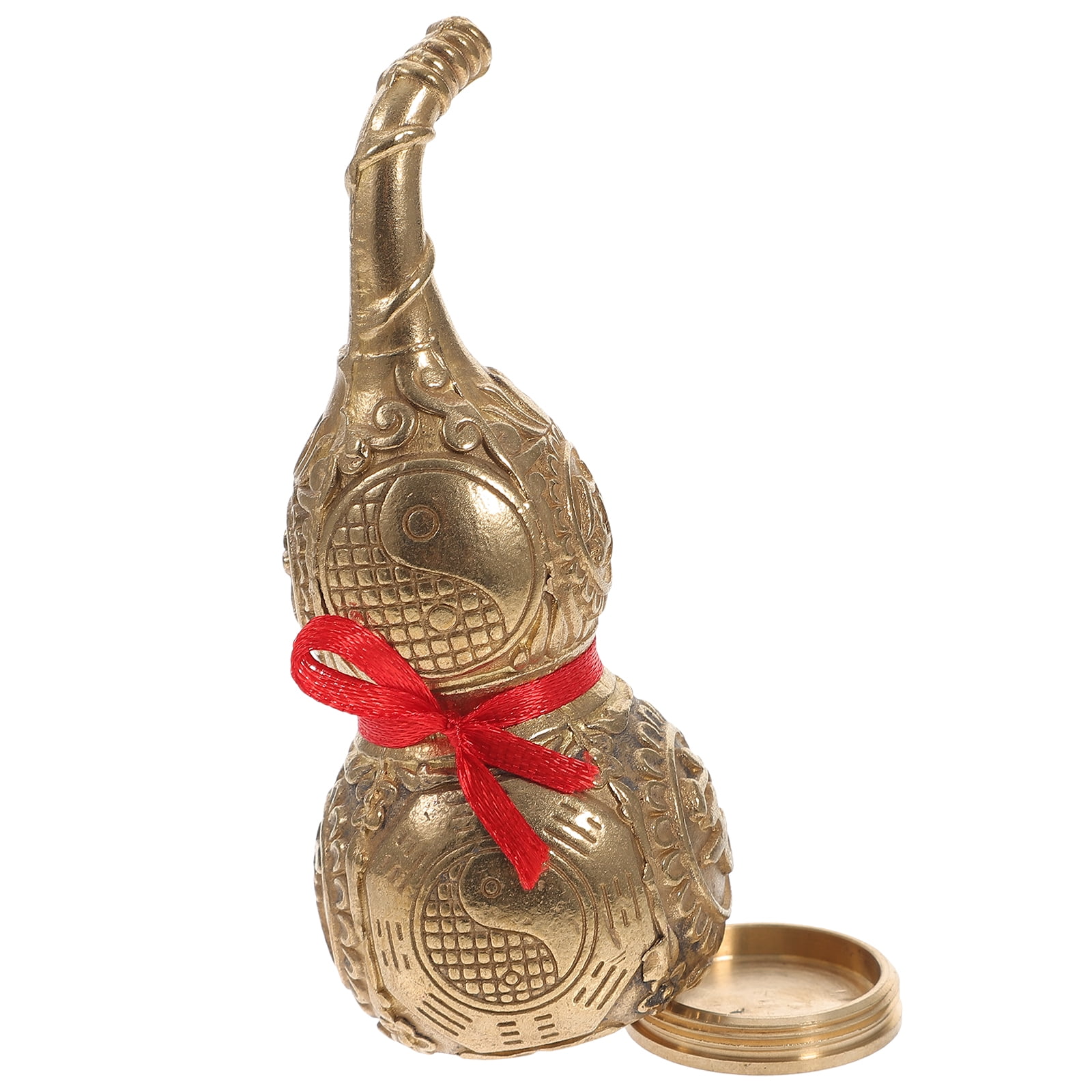 Copper Gourd Ornament Craft Gourds Statue Sculpture Decorations Golden ...
