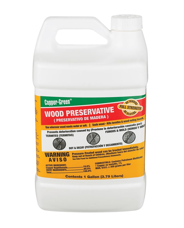 Copper-Green 1 gal Green Wood Preservative Exterior Sealer - Solvent ...
