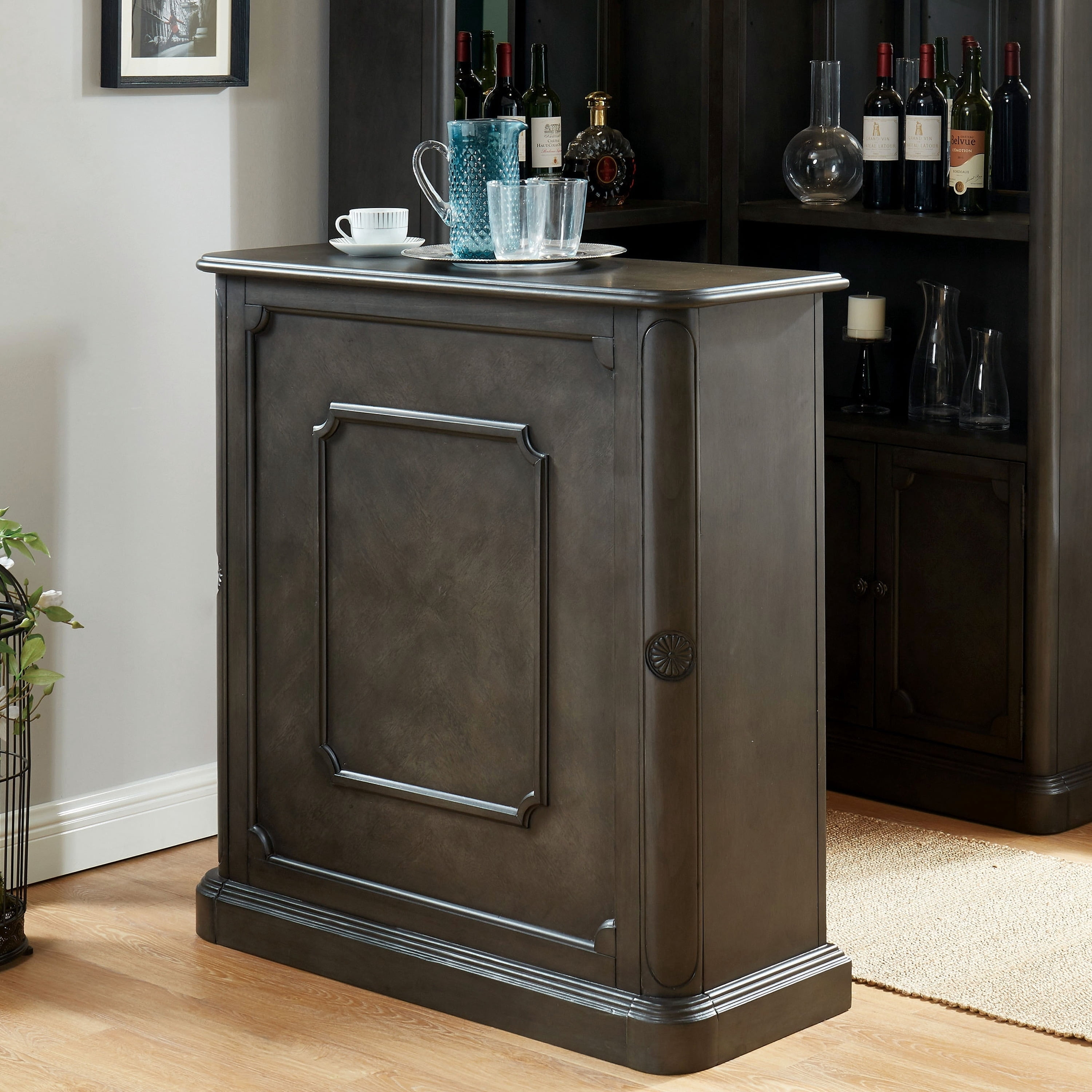 Copper Grove Groenlo Transitional Grey Solid Wood Multi-Storage ...