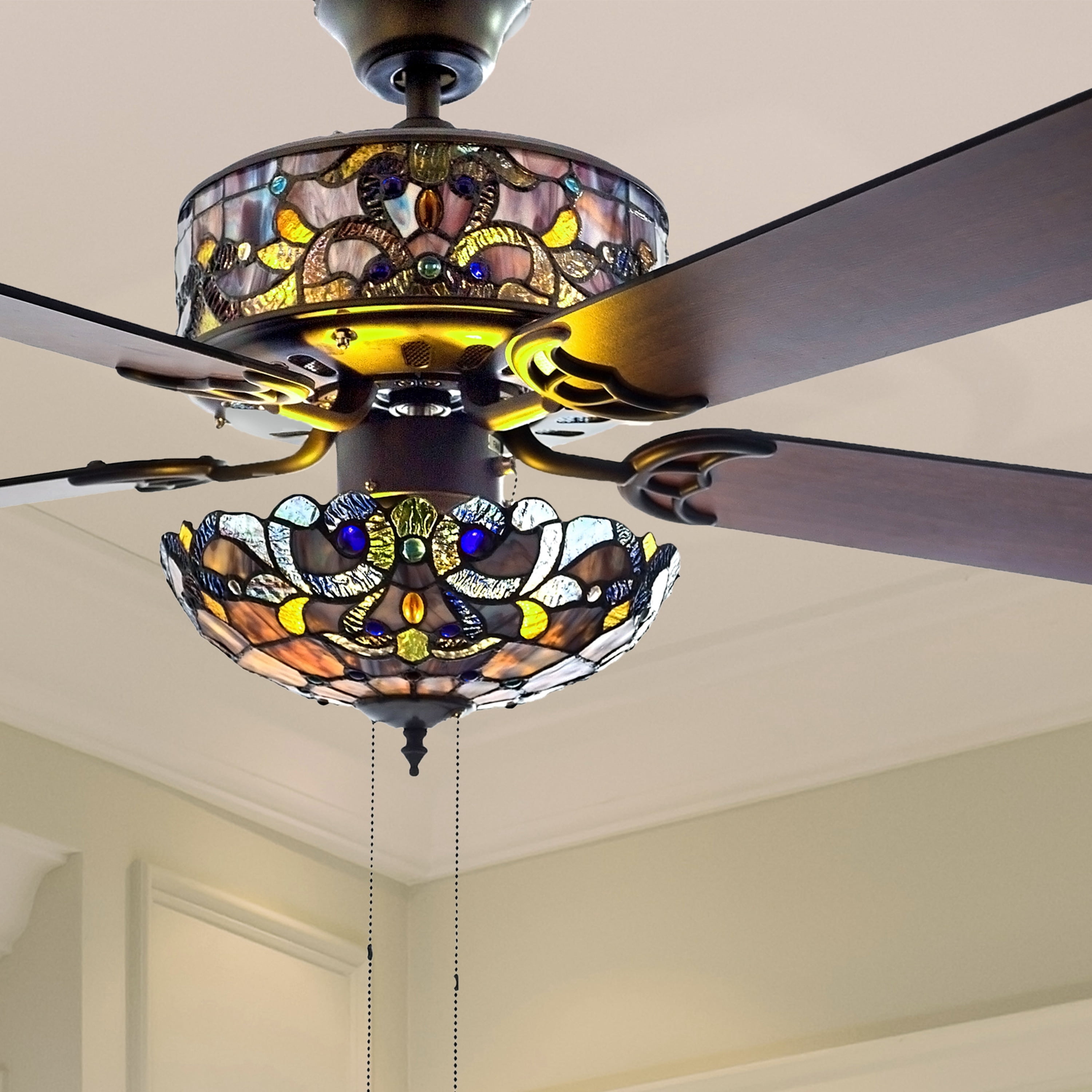 Hunter Tiffany Style Ceiling Fan | Shelly Lighting