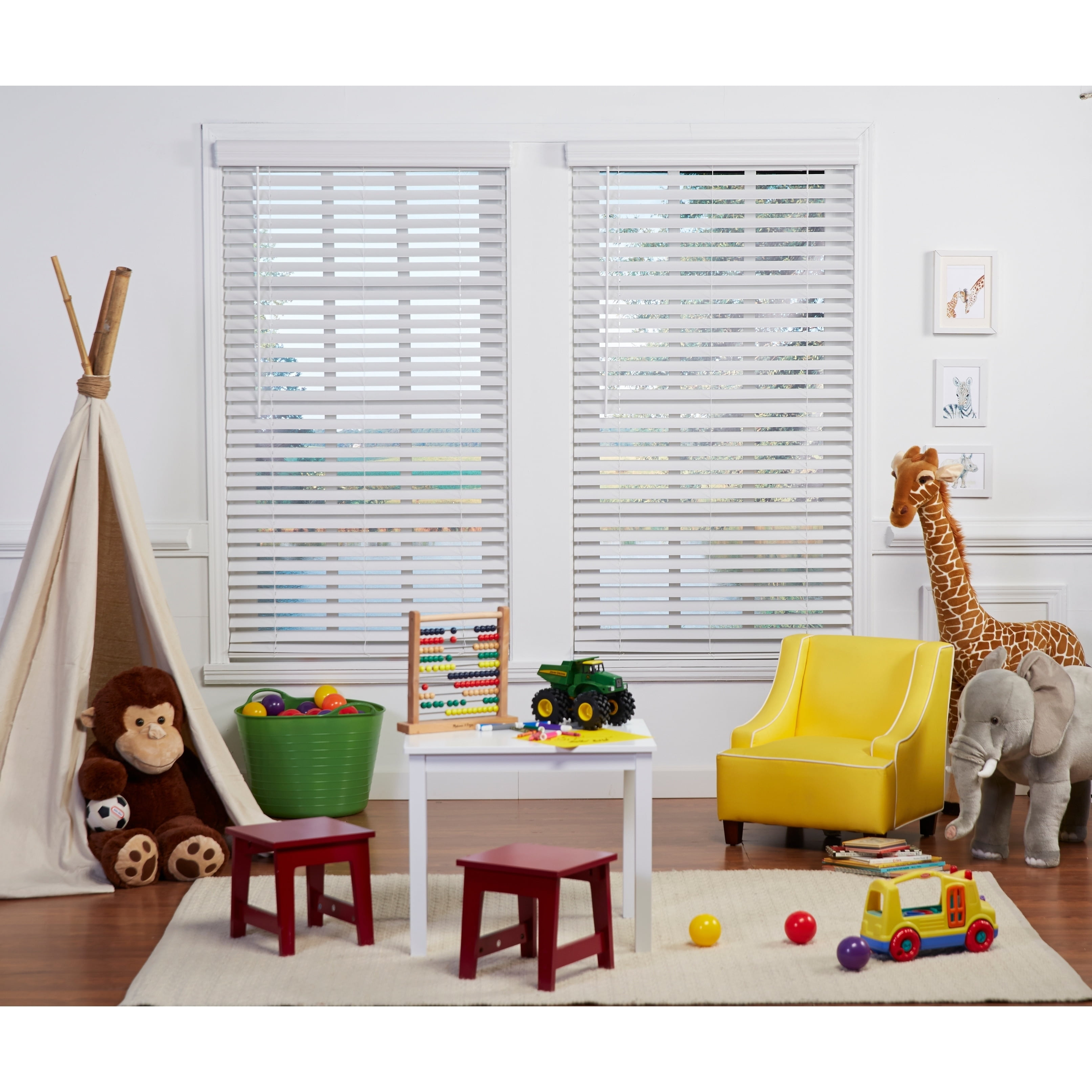 Copper Grove Yerevan 72-inch White Cordless Faux Wood Blind 16 - 29 ...
