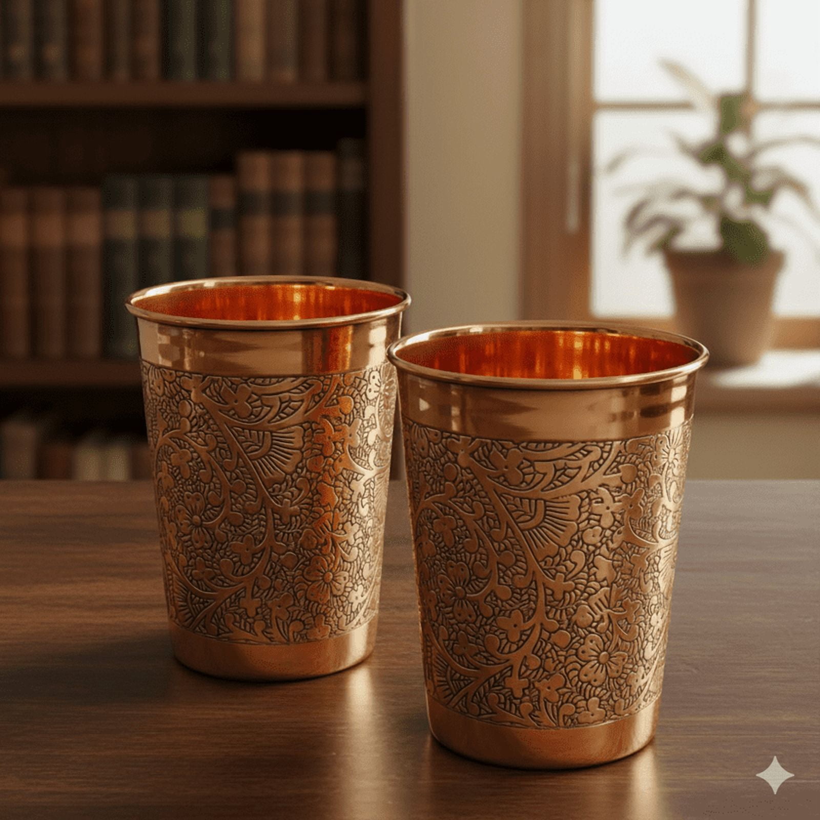 Copper Half Hammered Half Plain Moscow Mule Tumbler Drinking Water ...