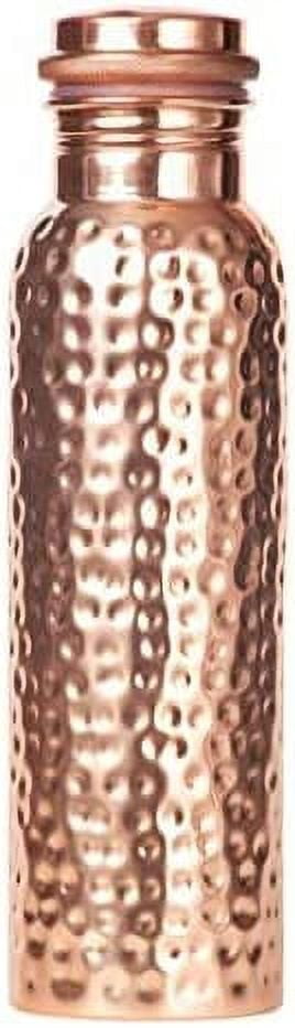 Copper Hammered Design Bottle (Approx. 1000ML), Set Of 3 - Walmart.com