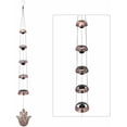 Copper Hand of God Temple Wind Chime – 5-Bell Red Copper Feng Shui ...