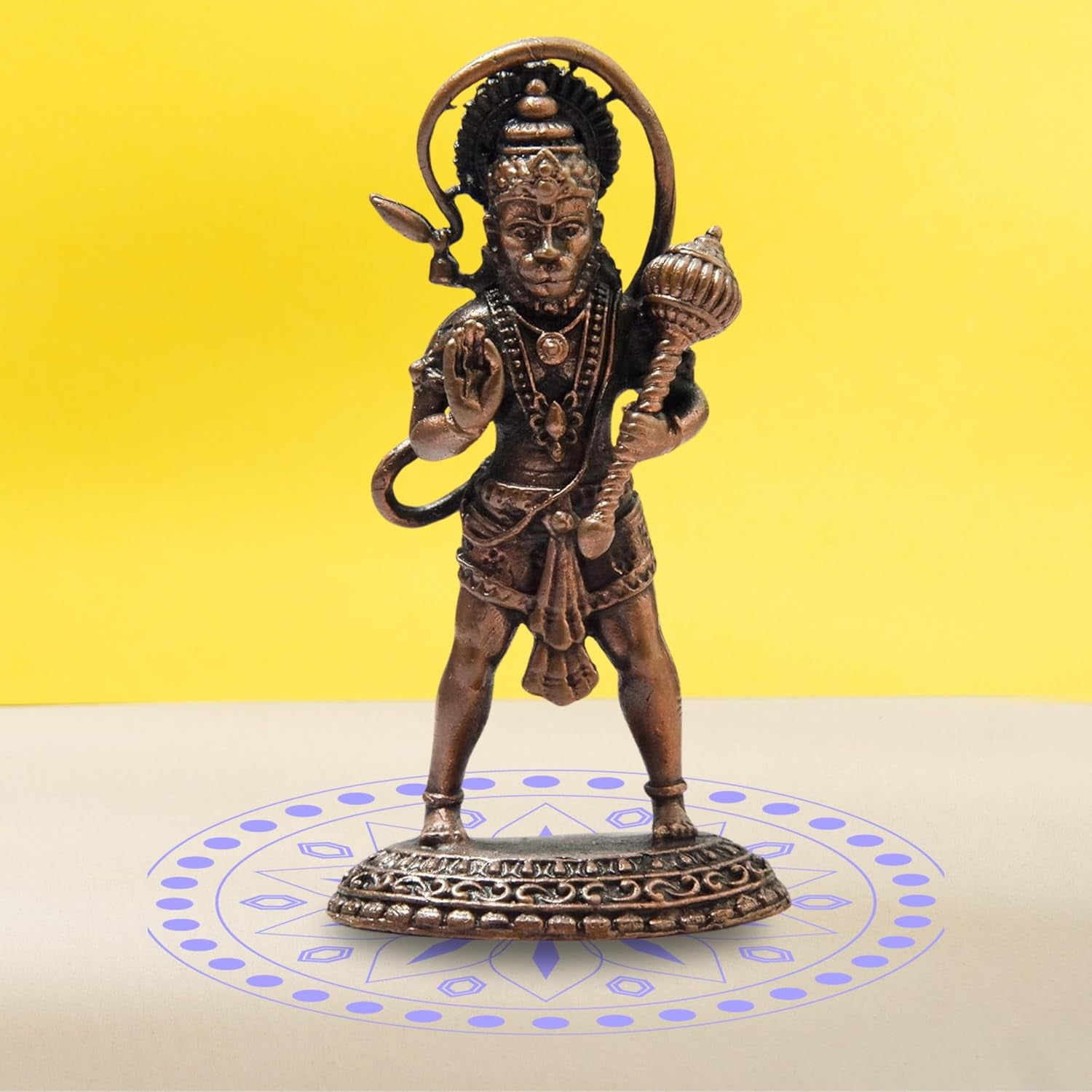 Copper Idols India By Bhimonee Decor 275 inches Handmade Copper Hanuman ...