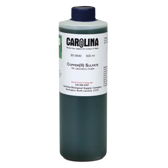 Copper (Ii) Sulfate Solution, 1 M (25%), Laboratory Grade, 500 Ml ...
