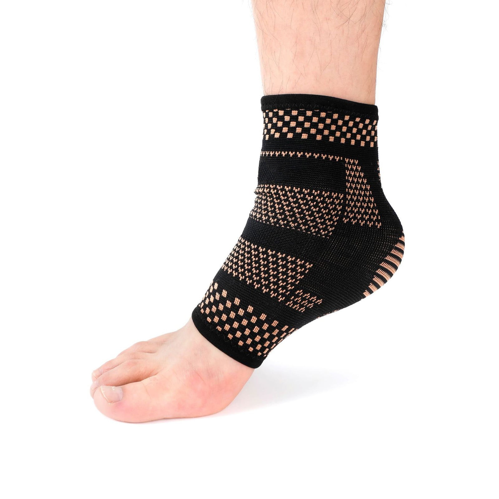 Copper Infused Ankle Braces Foot Support Compression Sleeves For Men ...