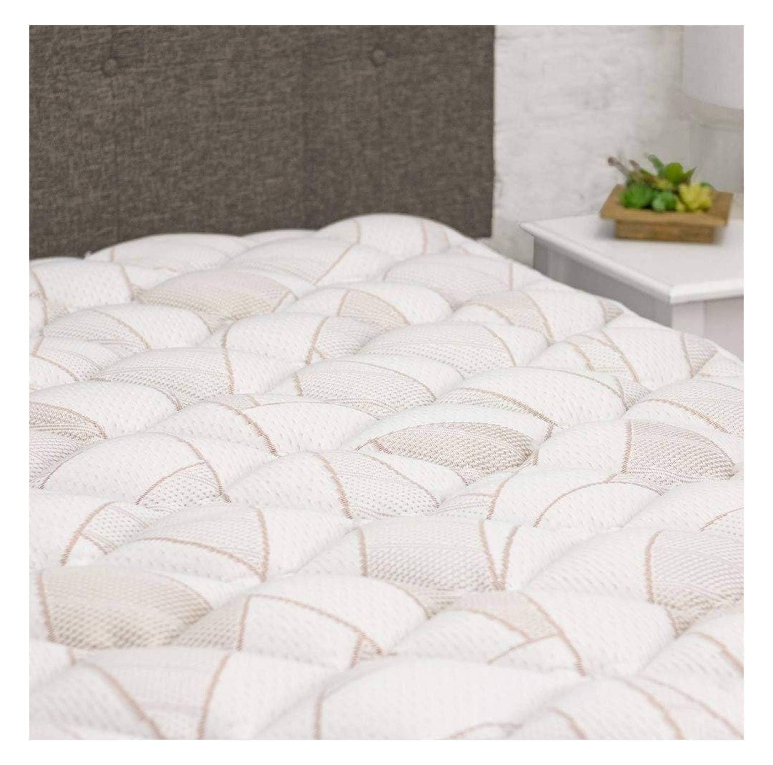 Copper Infused Mattress Pad - Fitted Skirt with Extra Plush and Thick ...
