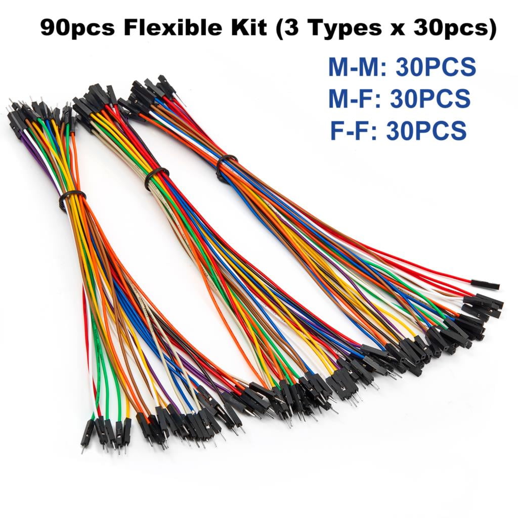 Copper Jumper Wire Dupont Cable 10cm 20cm 30cm Male Female 24AWG ...