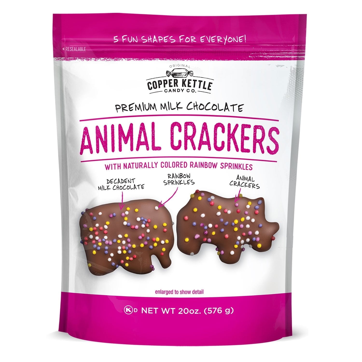 Copper Kettle Milk Chocolate Coated Animal Crackers, 20 oz. - Walmart.com
