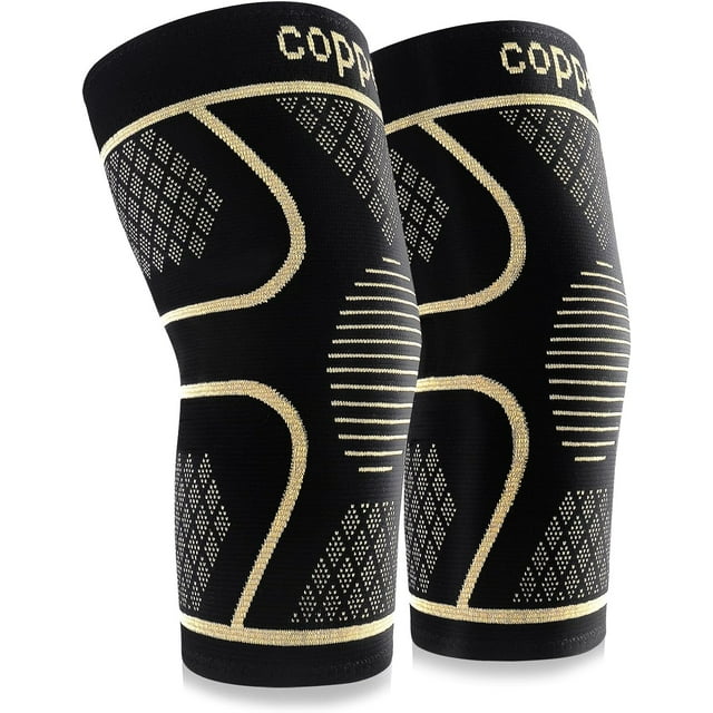 Copper Knee Braces for Knee Pain Women and Men (2 Pack), Knee ...