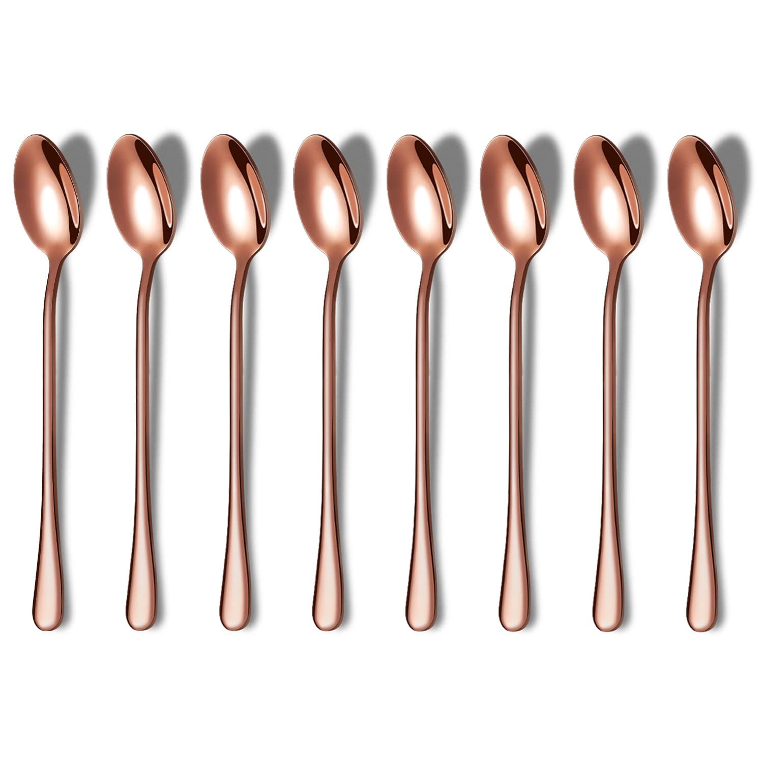 Copper Long Handle Spoon, Coffee Stirrers, Premium Stainless Steel ...