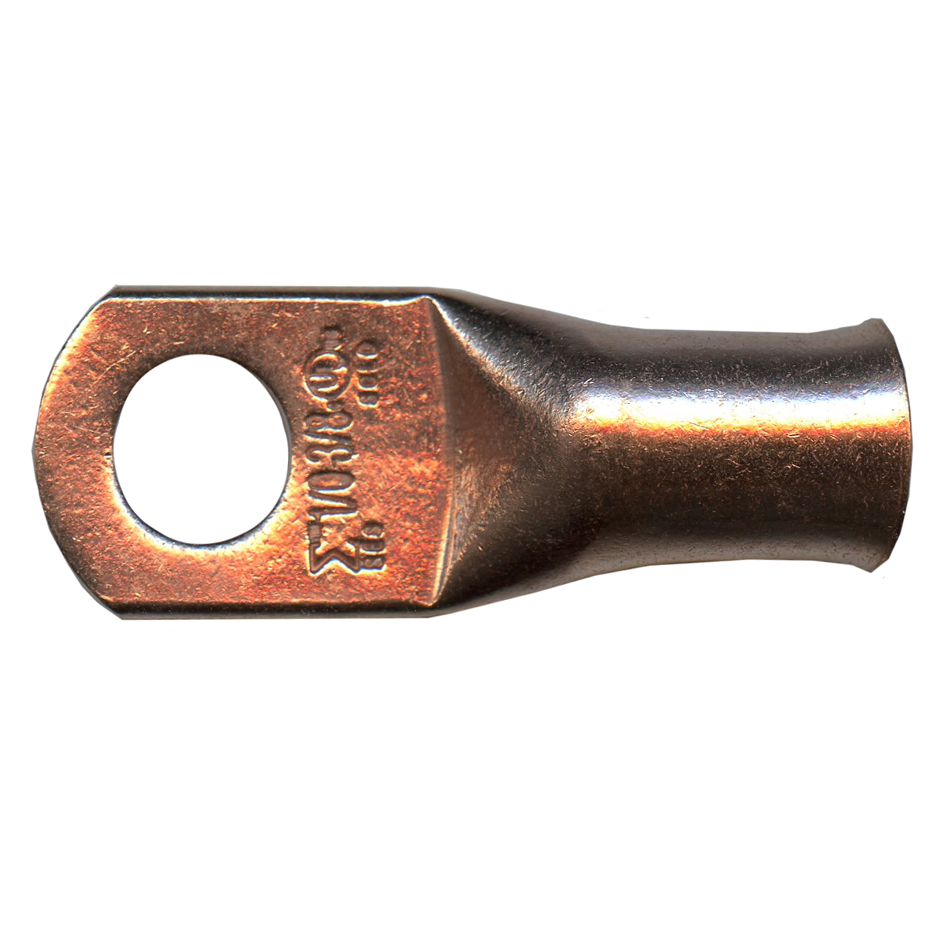 Copper Lug 1/0 AWG Gauge 3/8" Ring Wire Terminal Battery Cable End ...