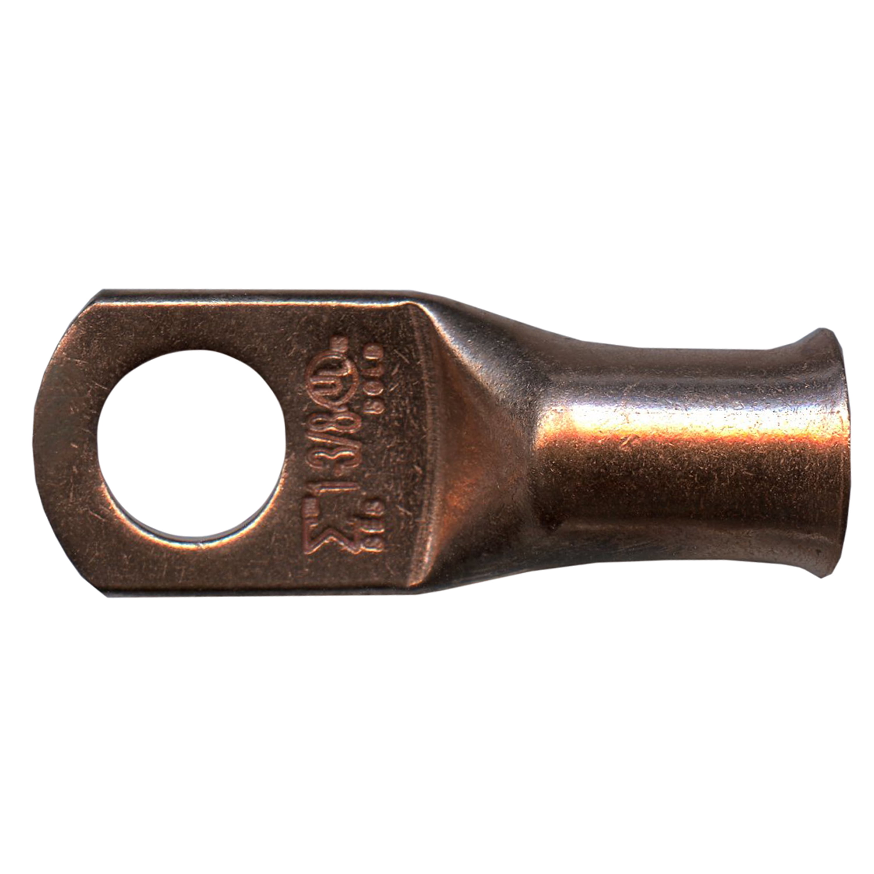 Copper Lug 1 AWG Gauge 3/8" Ring Wire Terminal Battery Cable End ...